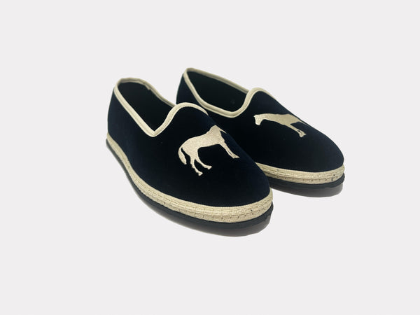 Furlane (unisex) Navy Horse – SantM